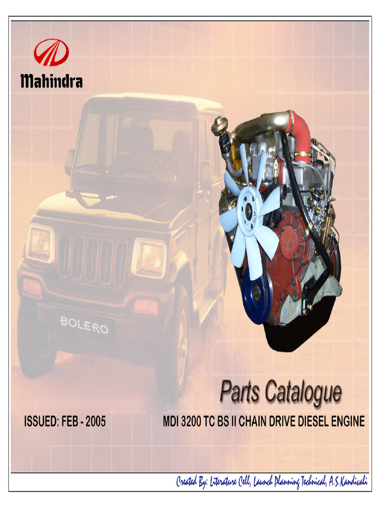 Engine Diesel Mdi 3200 TC Chain Drive BS Ii Ver 1 Feb 20051 | PDF