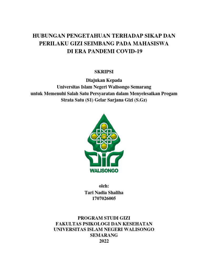Skripsi 1707026005 Tari Nadia Shaliha | PDF