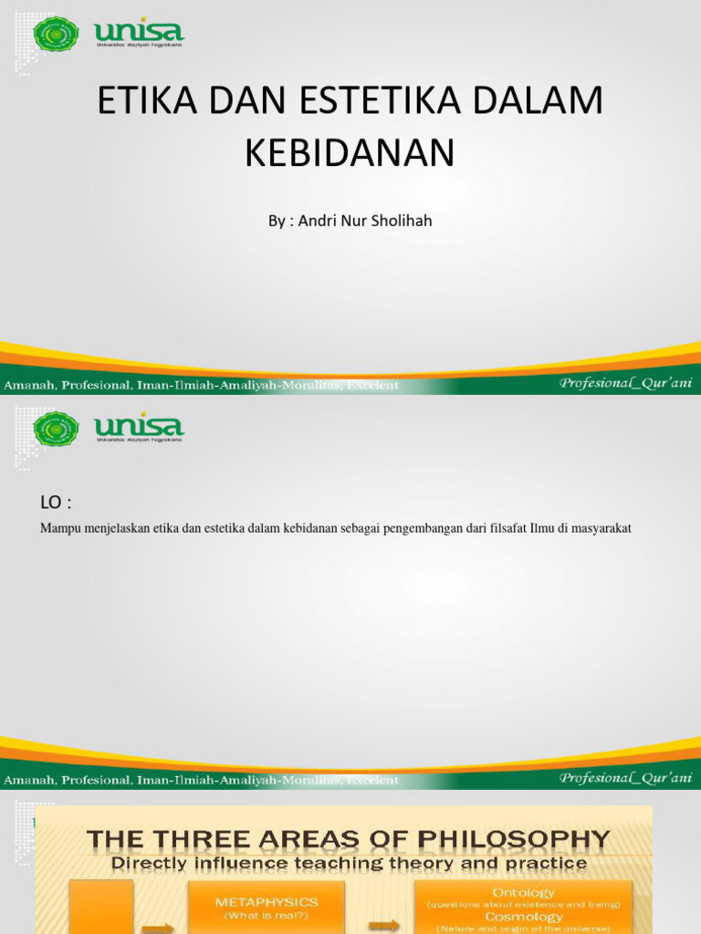 Etika Dan Estetika Dalam Kebidanan | PDF | Pengembangan Diri