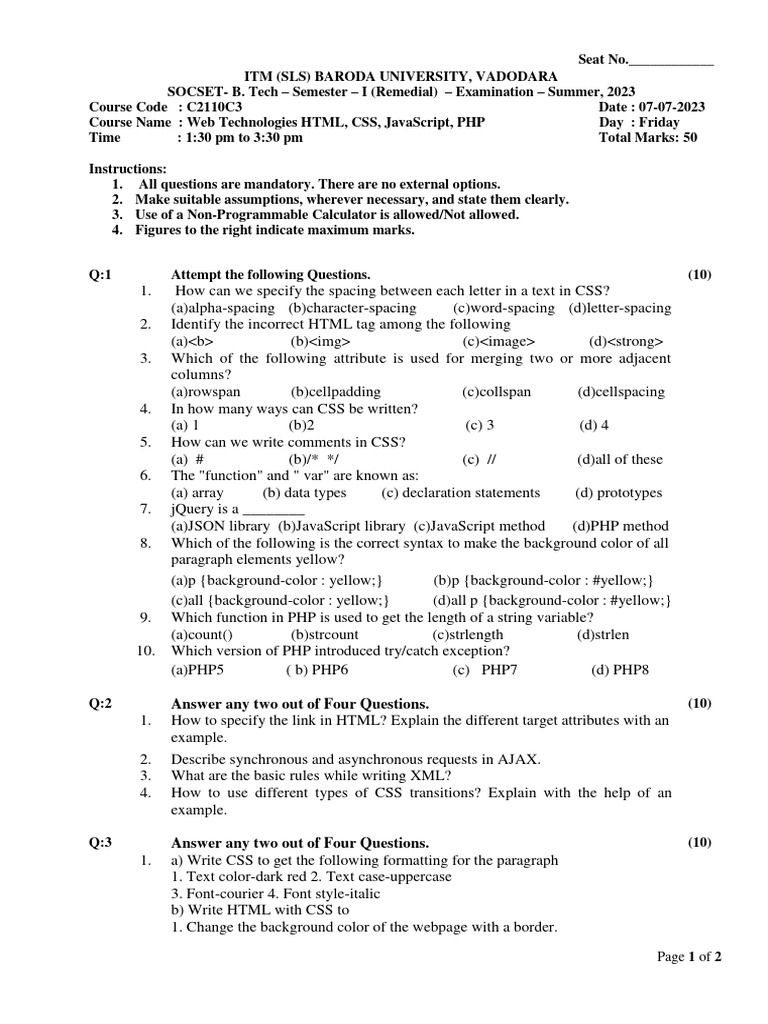 HTML CSS Javascript | PDF | Php | Computing HTML CSS Javascript | PDF | Php | Computing