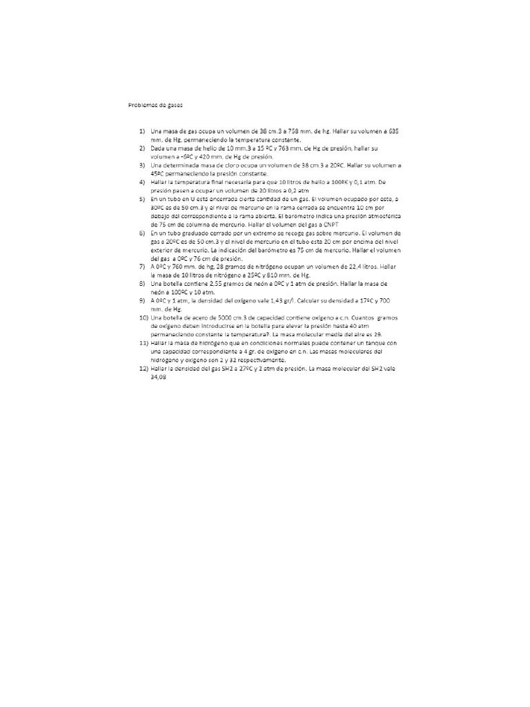 TP Teoria de Gases | PDF