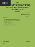 2025 Msce Timetable - Maneb | PDF