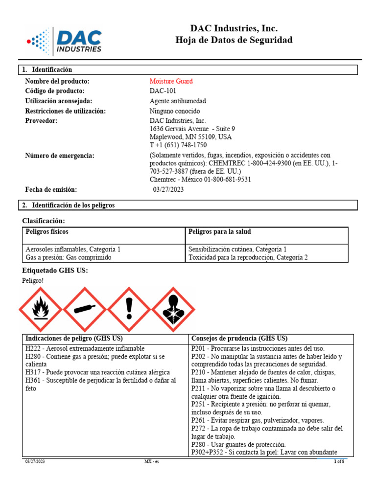 Moisture Guard | PDF | Química | Ciencias fisicas