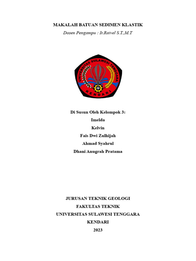 Makalah Batuan Sedimen Klastik KL3 | PDF