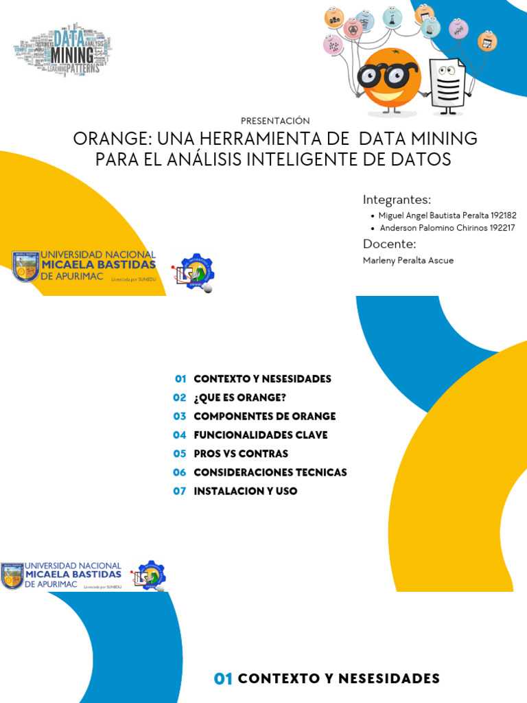 Orange Una Herramienta de Business Intelligence y Data Mining para El ...