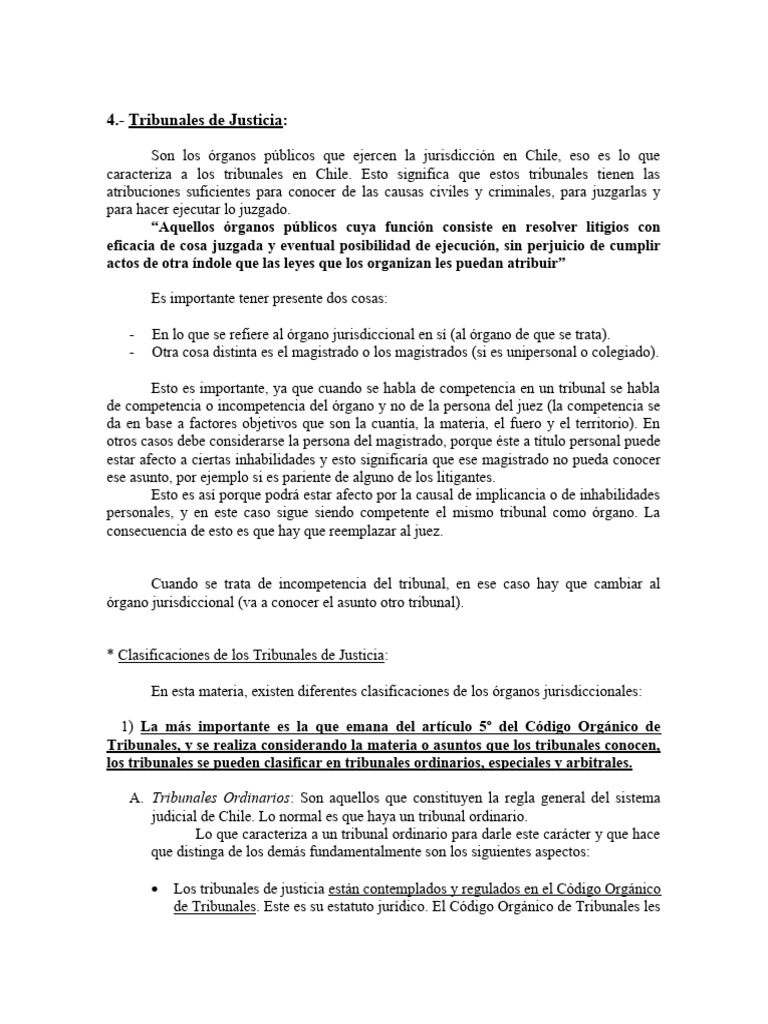 Tribunales | PDF | Jurisdicción | Judicaturas