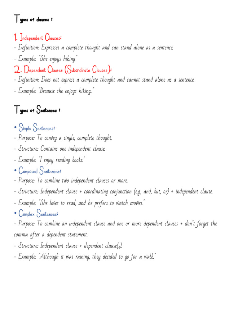 Types of Sentences 22 Oct 2023 Eng - نسخة | PDF