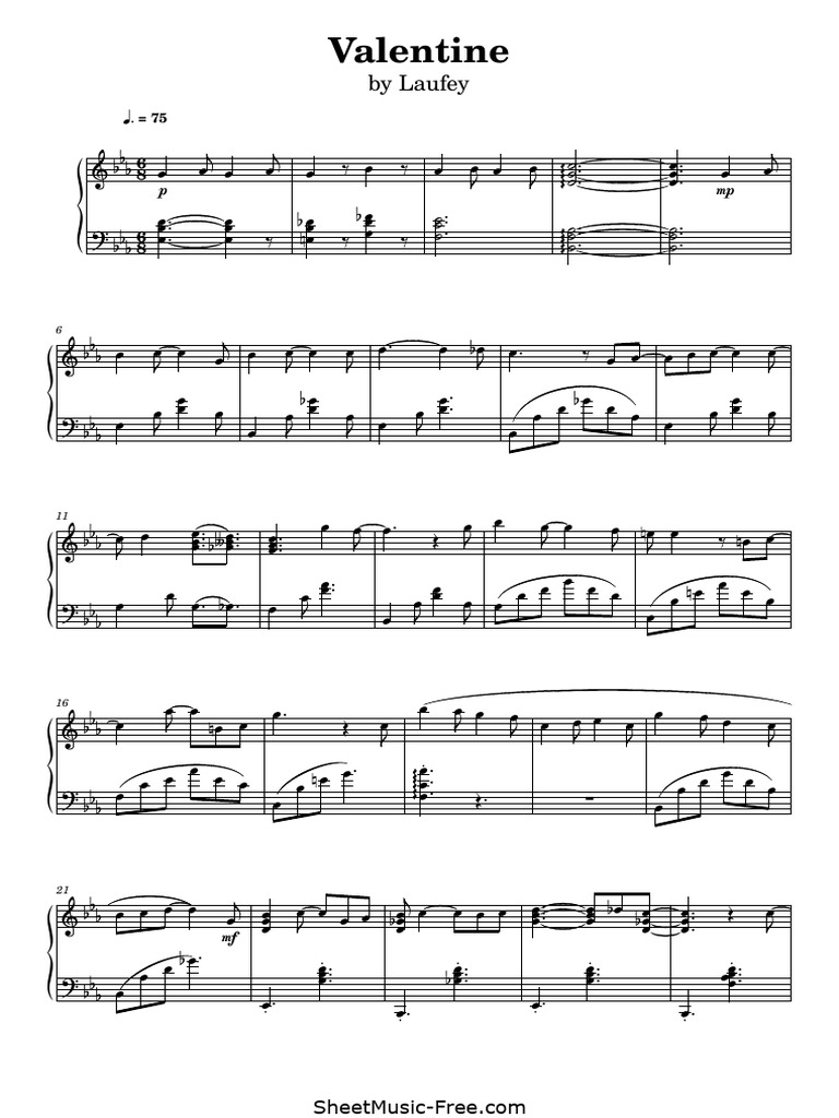 Valentine: by Laufey | PDF