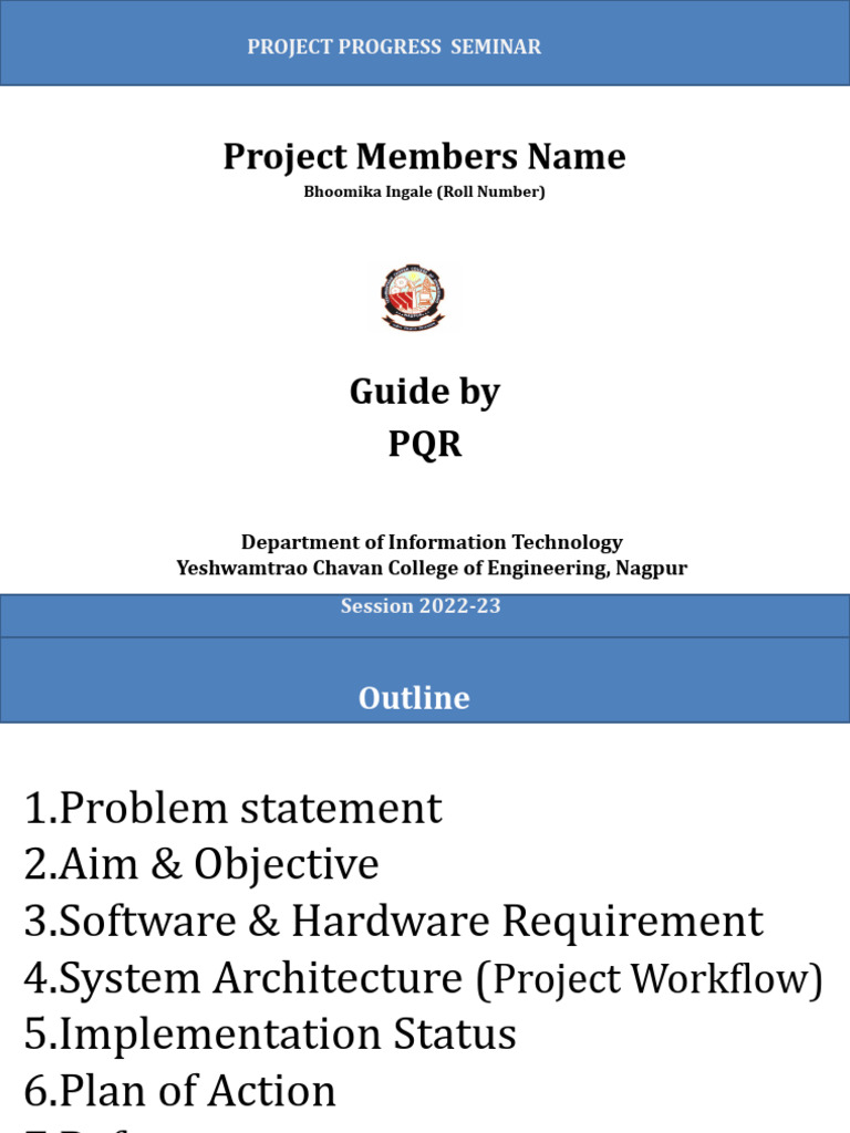 Project Progress Seminar | PDF