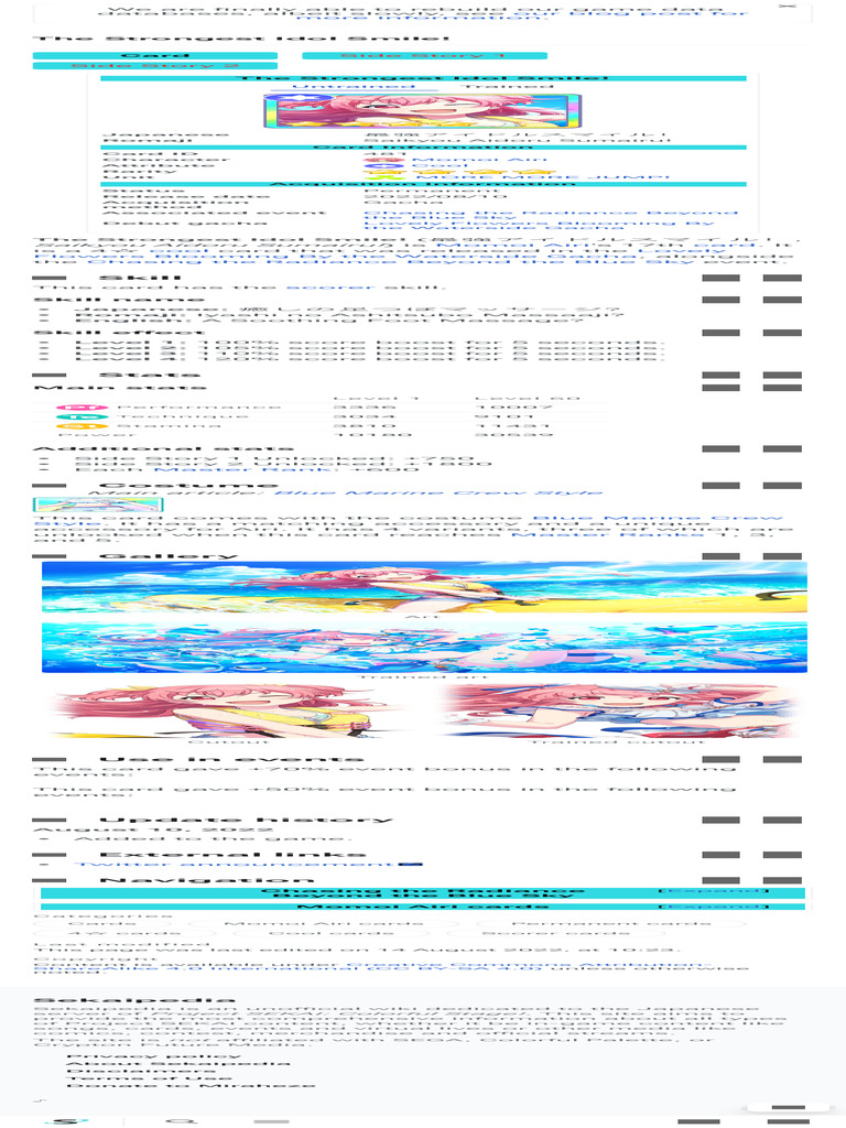 The Strongest Idol Smile! - Sekaipedia | PDF | Creative Commons License ...