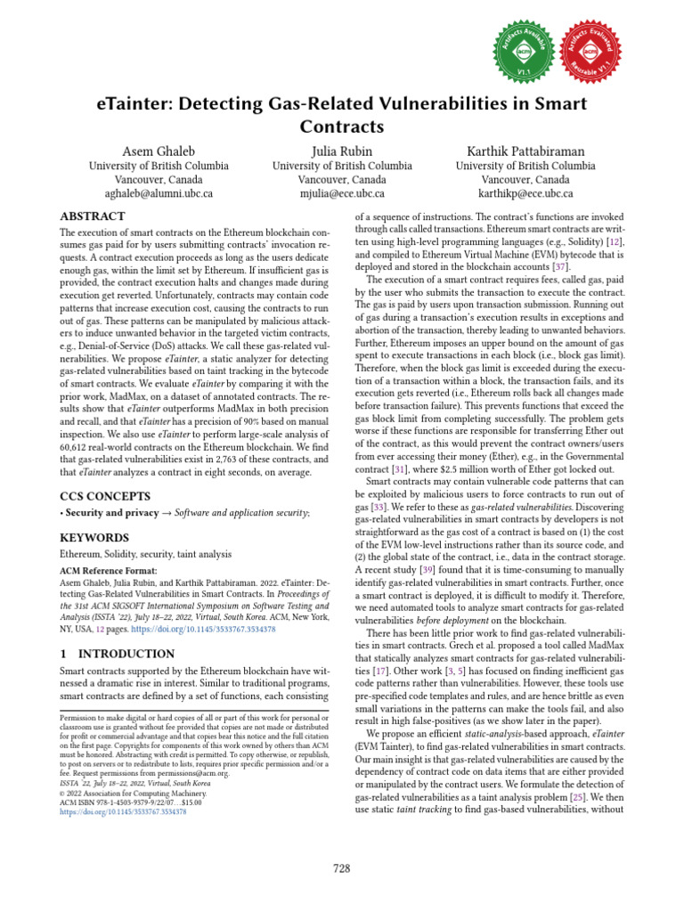 Etainter 2022 | PDF | Control Flow | Computer Data Storage