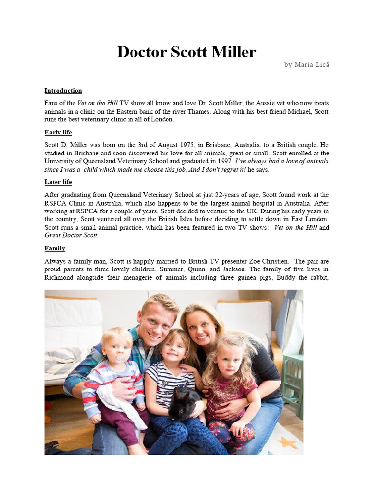 Doctor Scott Miller | PDF