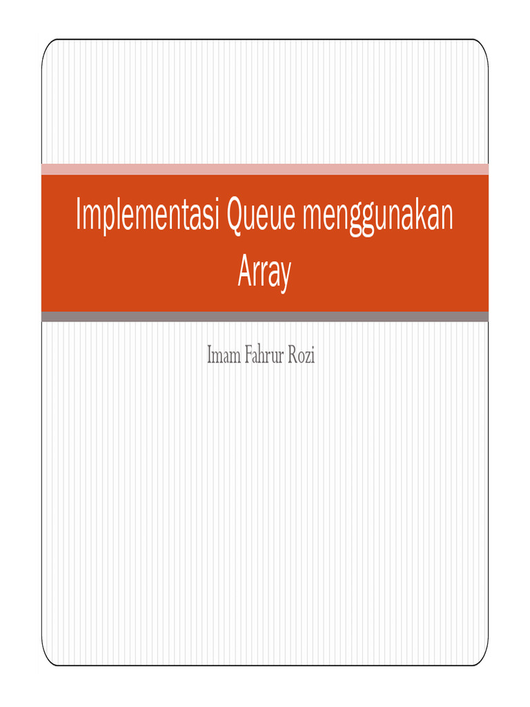 Implementasi Stack Menggunakan Array | PDF