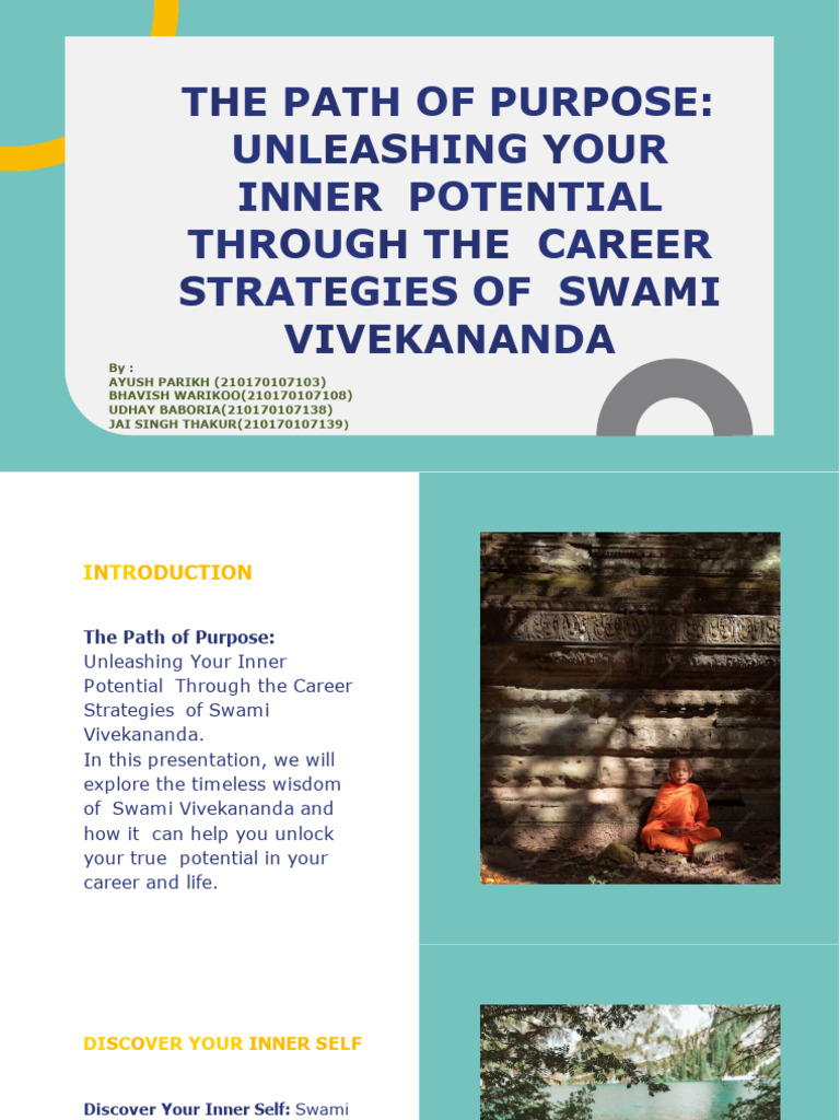 Career Strategies of Swami Vivekana | Download Free PDF | Thought ...