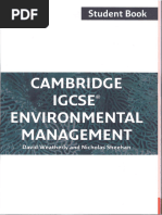 Cambridge IGCSE Environmental Management Coursebook | PDF