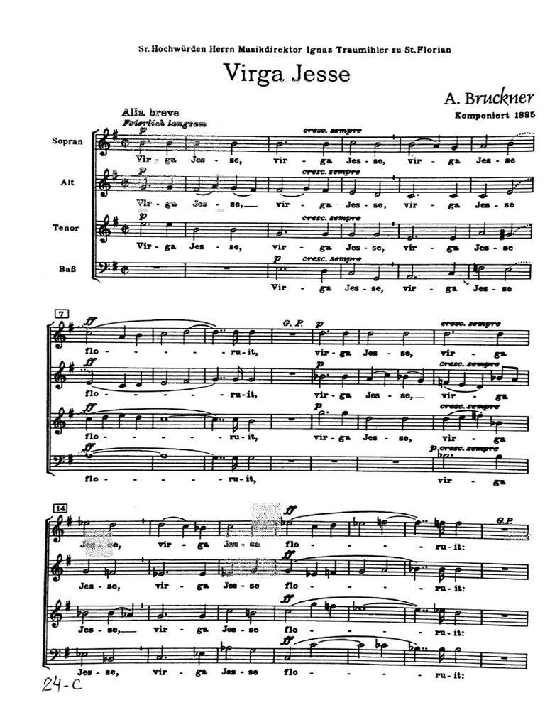 Bruckner - Virga Jesse | PDF
