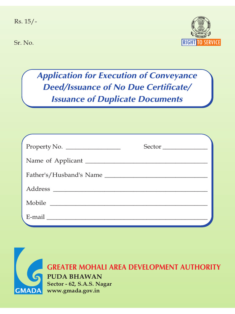 Gmada Document | PDF | Deed | Conveyancing