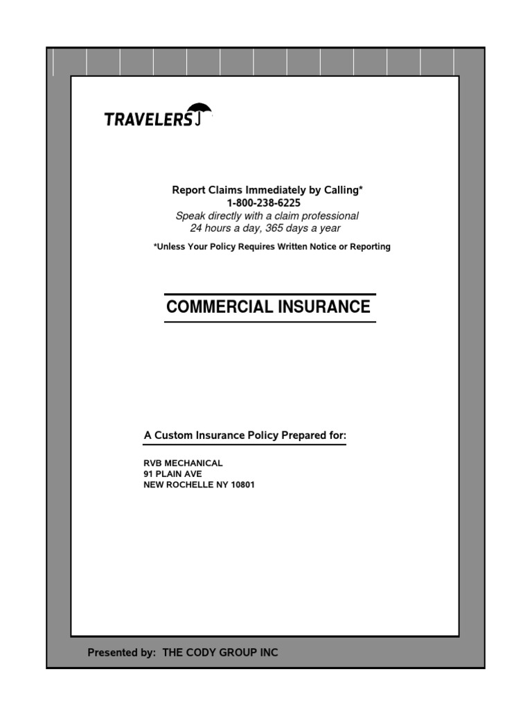 RVB Mechanical - BAUT | PDF | Deductible | Insurance