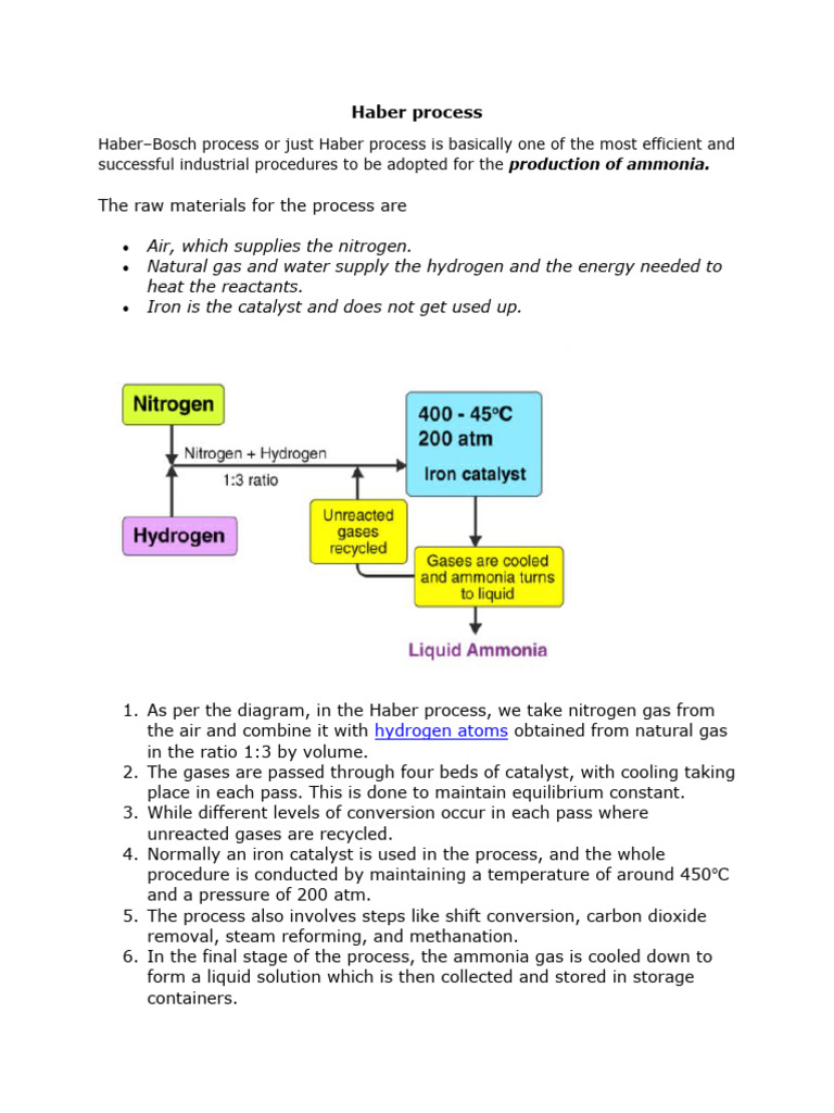 Contact and Haber Processes Overview | PDF | Science & Mathematics ...