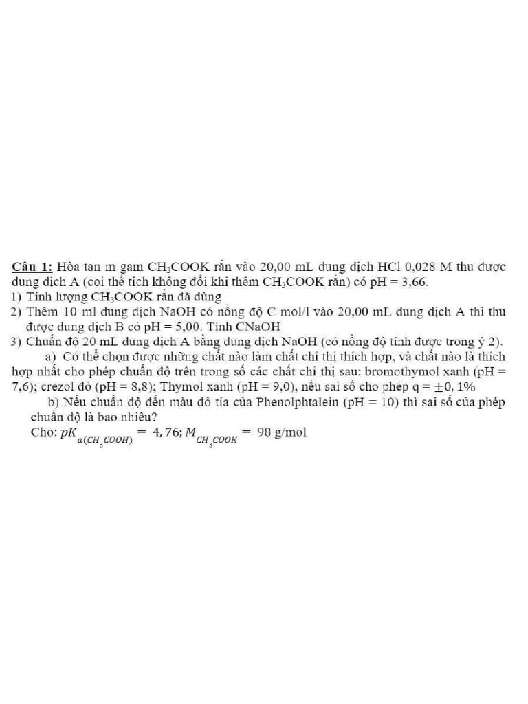 BaÌ I Taì Ì P Phaì N Tiì - CH | PDF