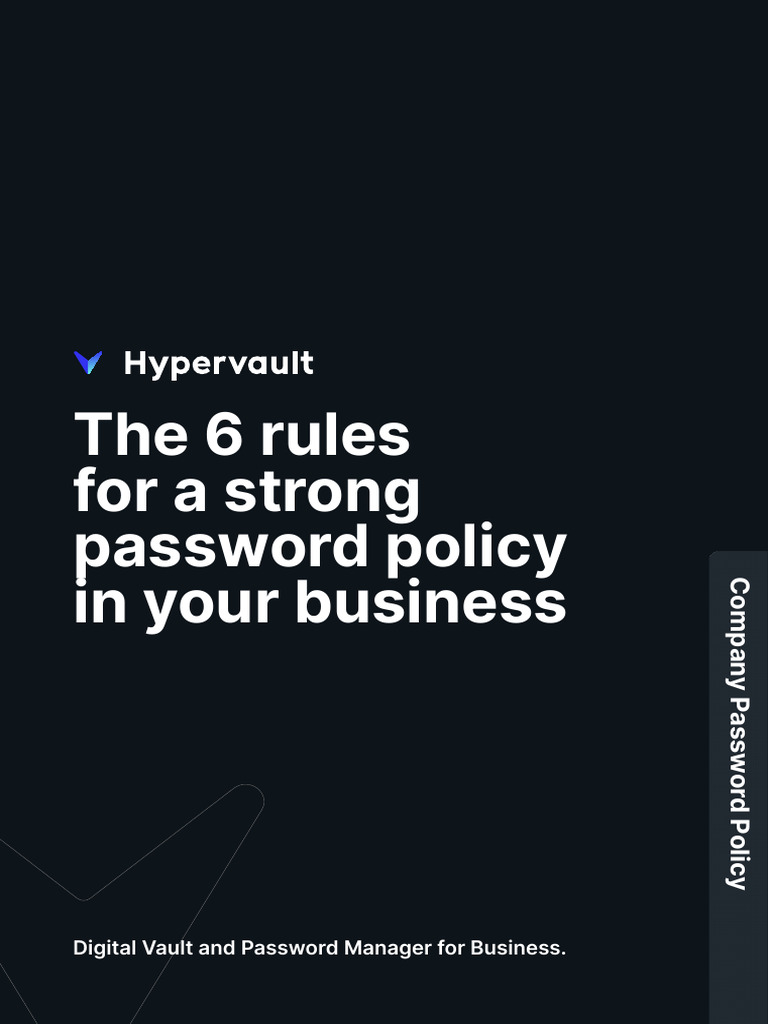 Company Password Policy EN | PDF | Password | Securities