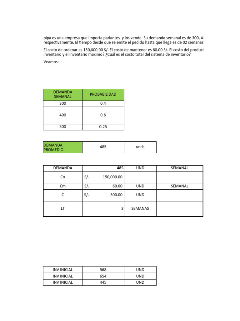 Modelos de Revision Periodica | PDF | Inventario | Sector secundario de ...