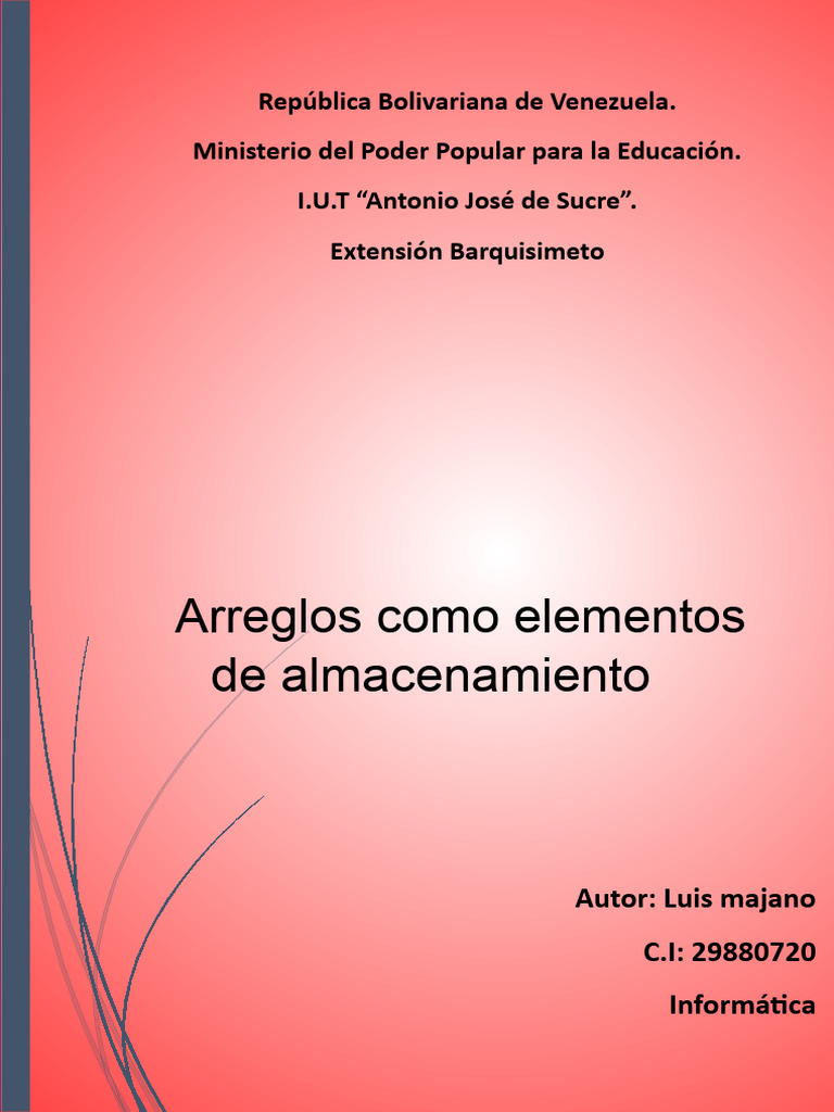 Arreglos | PDF