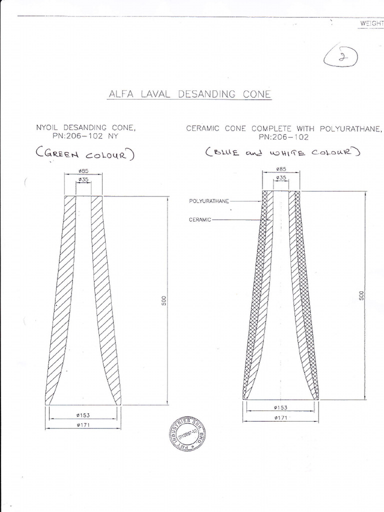 Cono Cerámico Alfa Laval | PDF