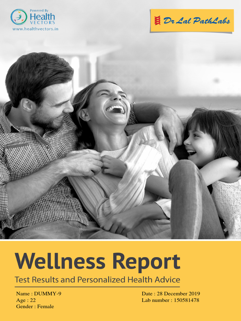 Wellness Sample Report | PDF | Glycated Hemoglobin | Medical Specialties