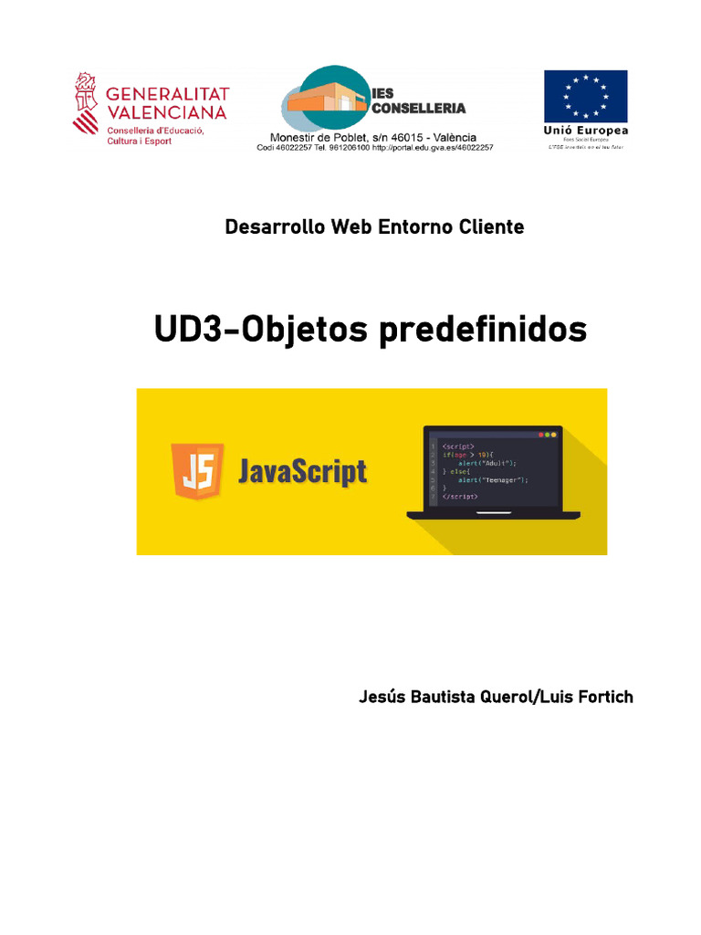 UD3-Objetos Predefinidos | PDF | Pi | Cadena (informática)