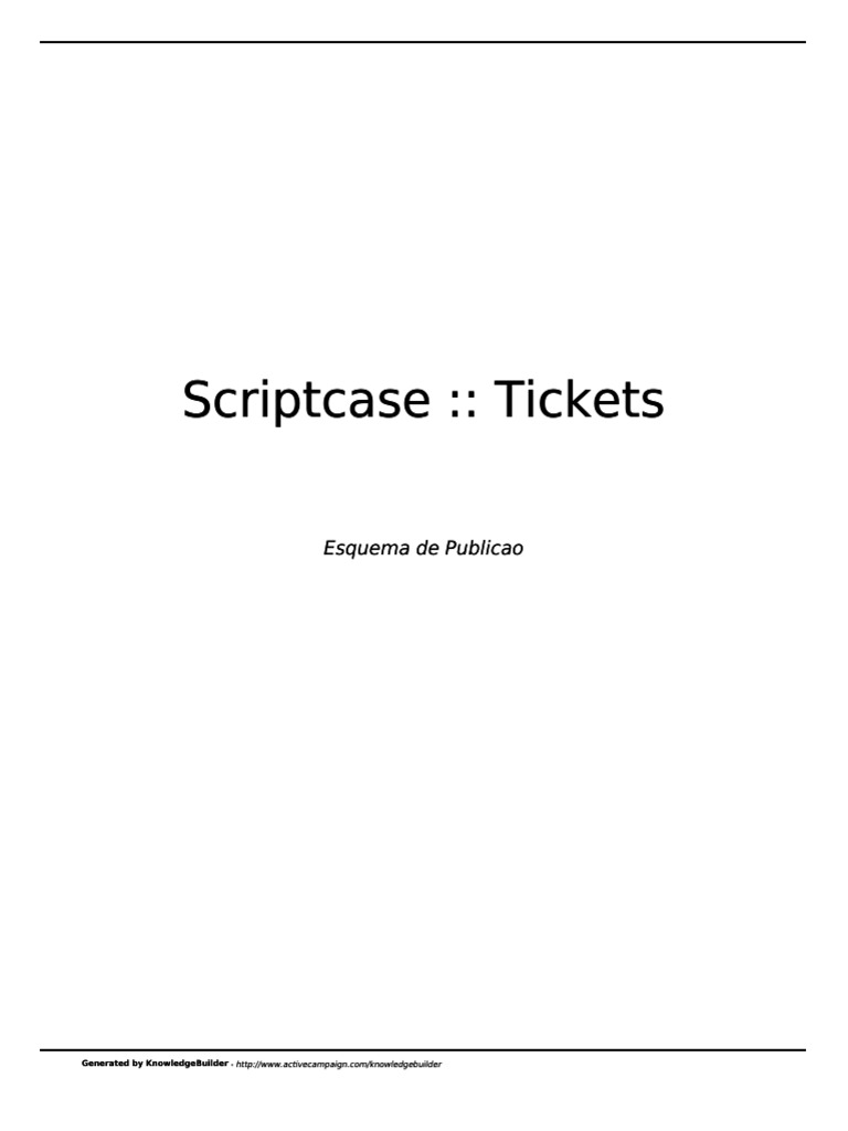 Scriptcase Esquema Publicacao | PDF | Linux | Bancos de dados