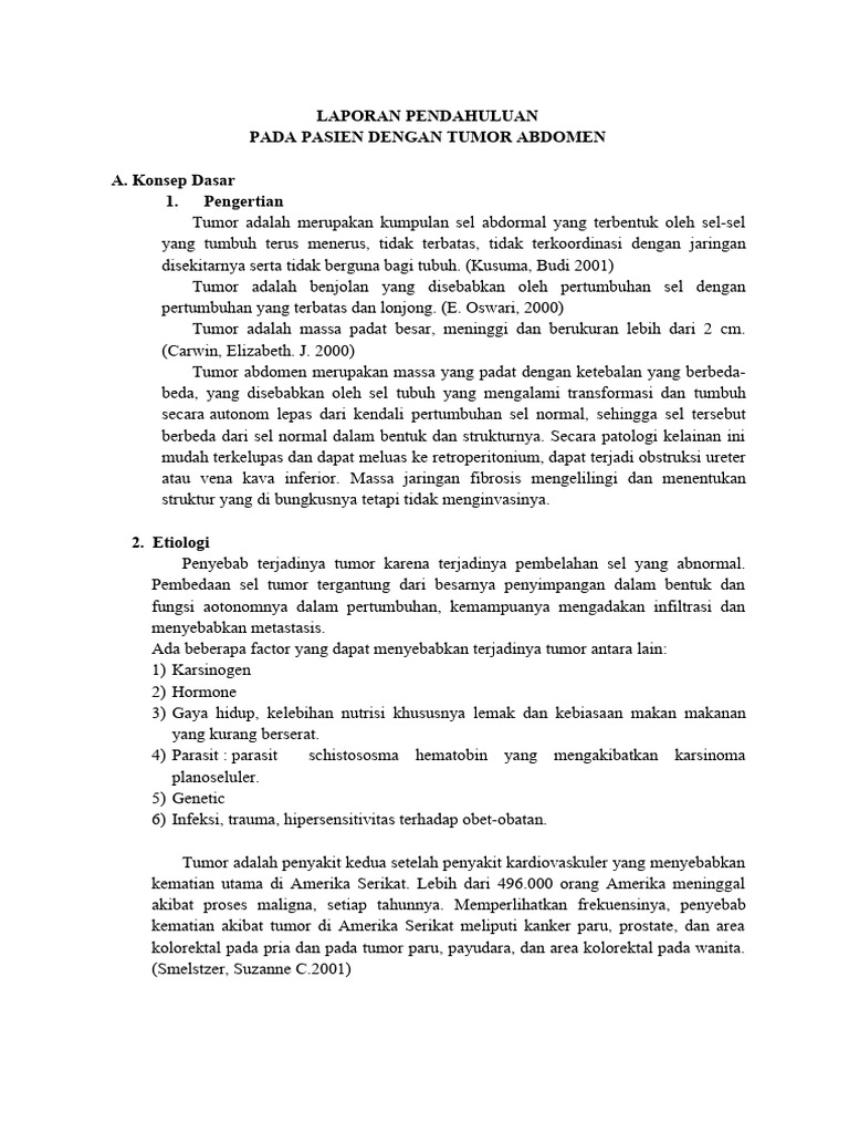 LP Tumor Abdomen | PDF