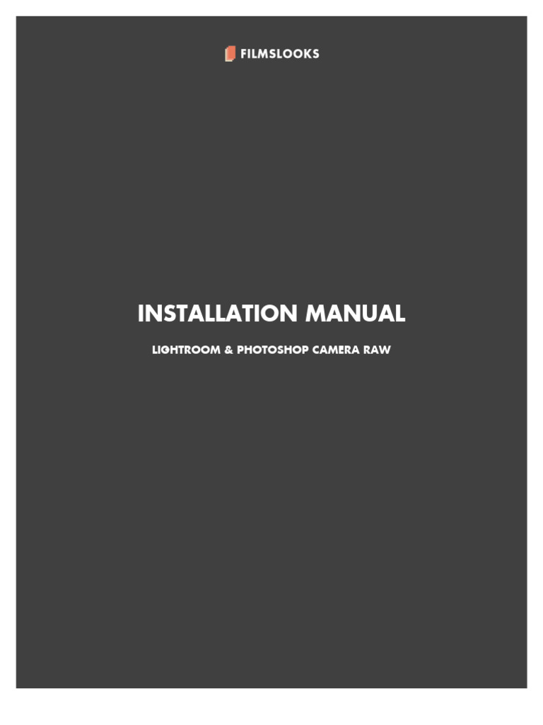 Instruction Manual | PDF | Adobe Photoshop | Raw Image Format