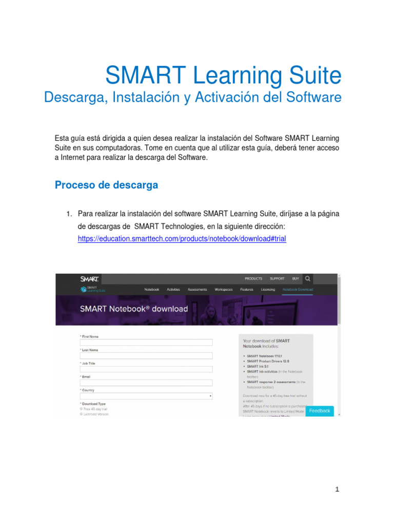 Manual SLS 17 Manual de Descarga, Instalación y Activación del Software PRUEBASM | PDF ...