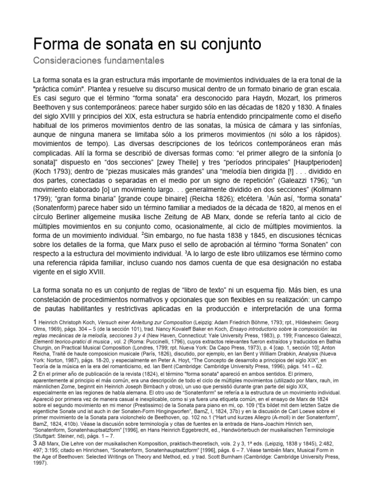 Evolución y Concepto de la Forma Sonata | PDF | Sinfonía | Wolfgang ...