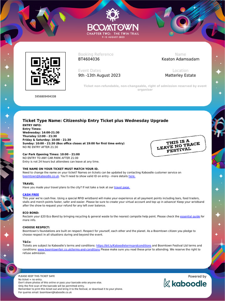 Eticket 4604036 7842909 | PDF