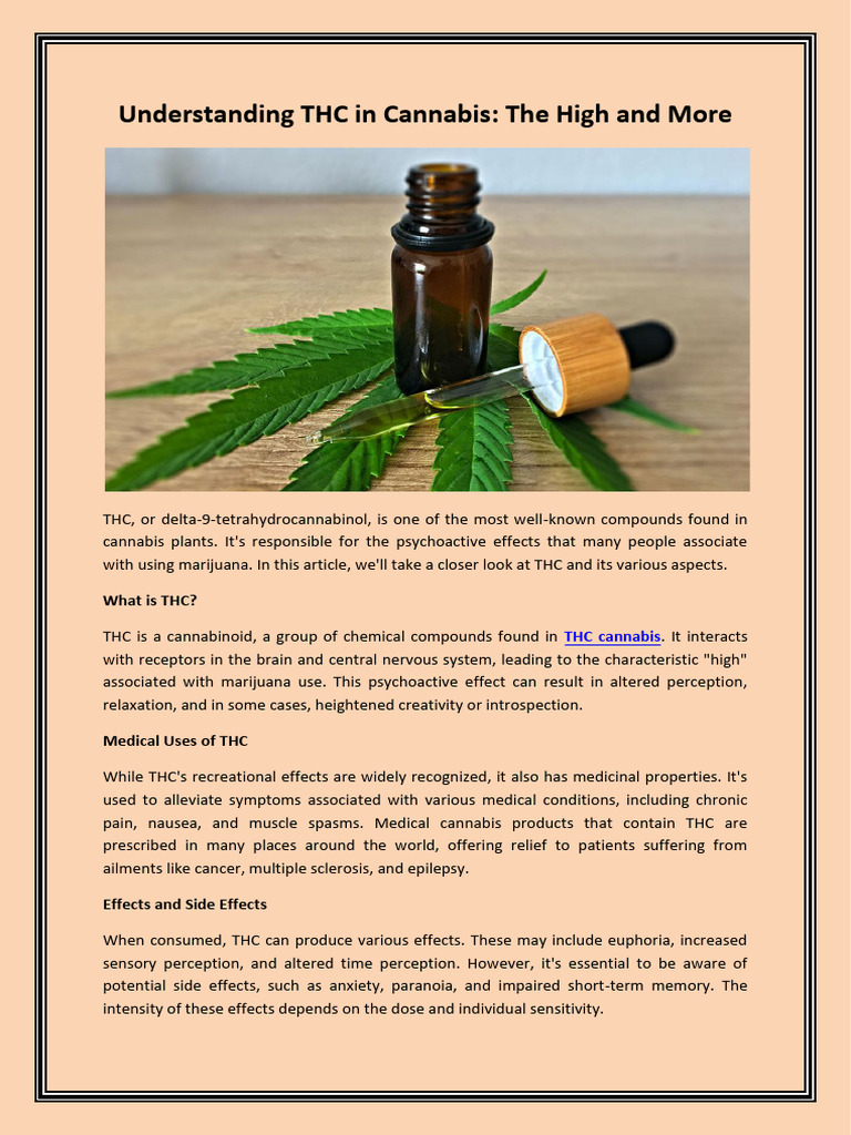 THC Cannabis | PDF | Self-Improvement