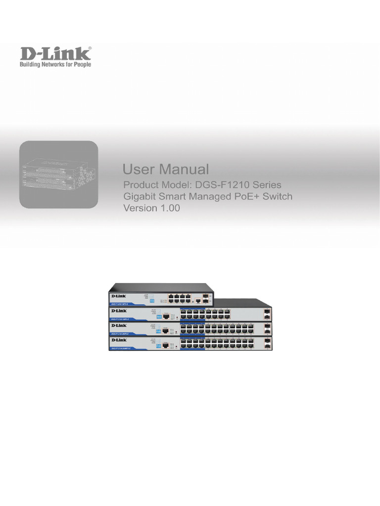 DGS-F1210-series User Manual v.1.00 | Download Free PDF | Network Switch | Computer Network
