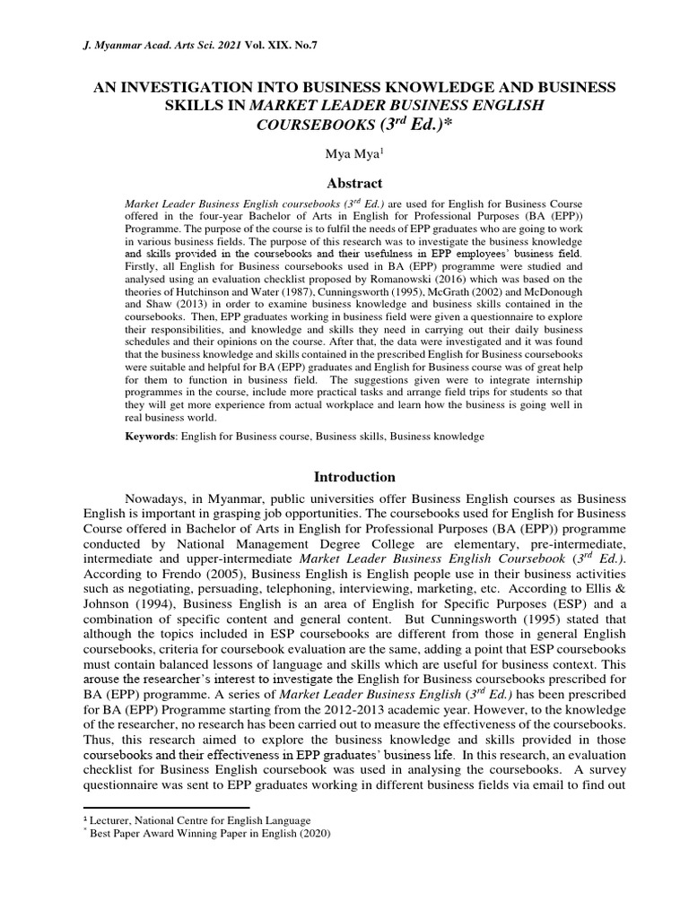 Daw Mya Mya (1-14) | PDF | Vocabulary | Textbook