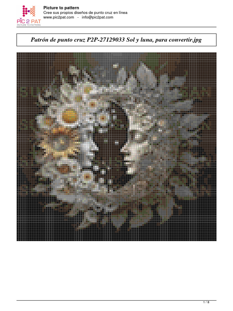 Sol y Luna - Punto Cruz | PDF