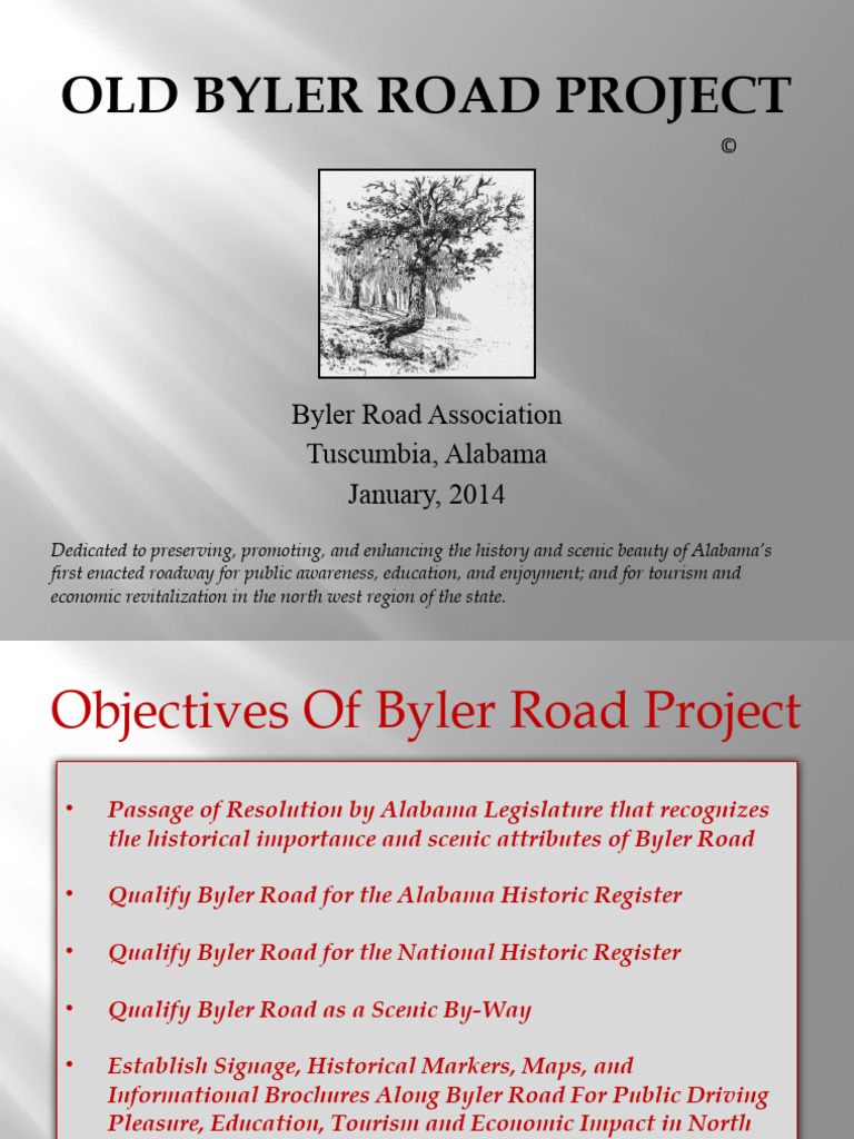 The Old Byler Road Project | PDF | Alabama