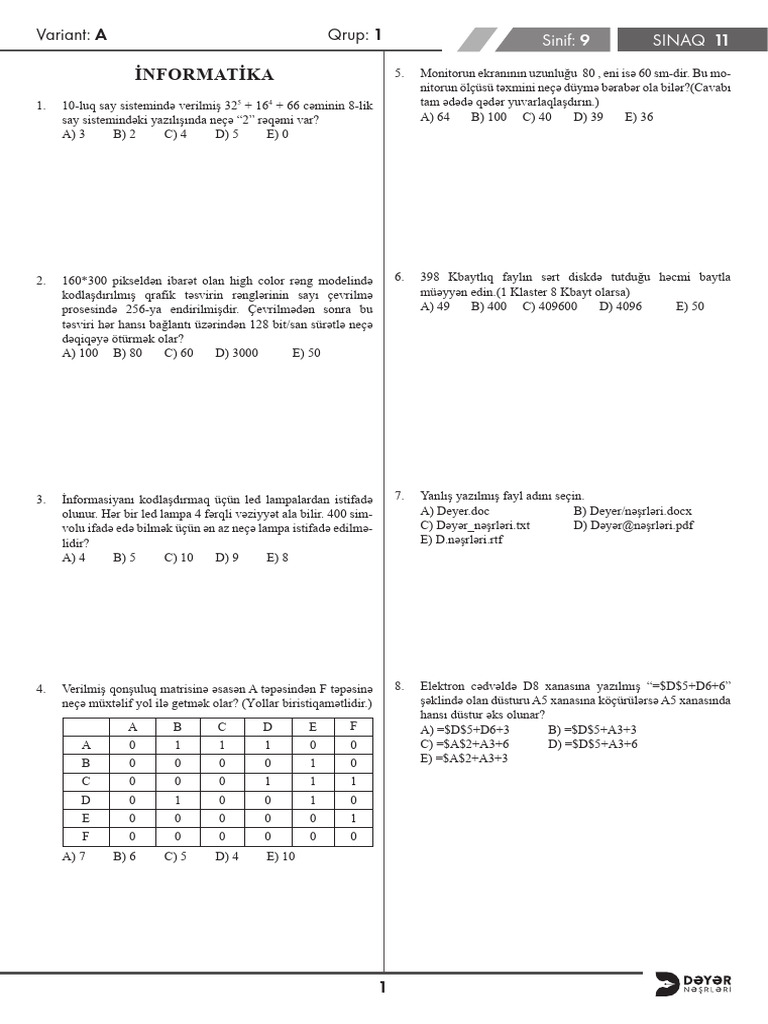 11 Informatika | PDF