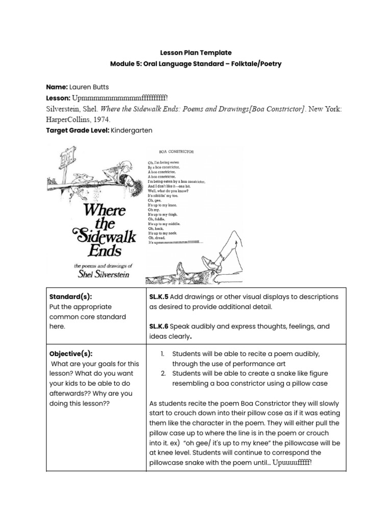 Edt 315 Module 5 Lesson Plan Laurenbutts | PDF