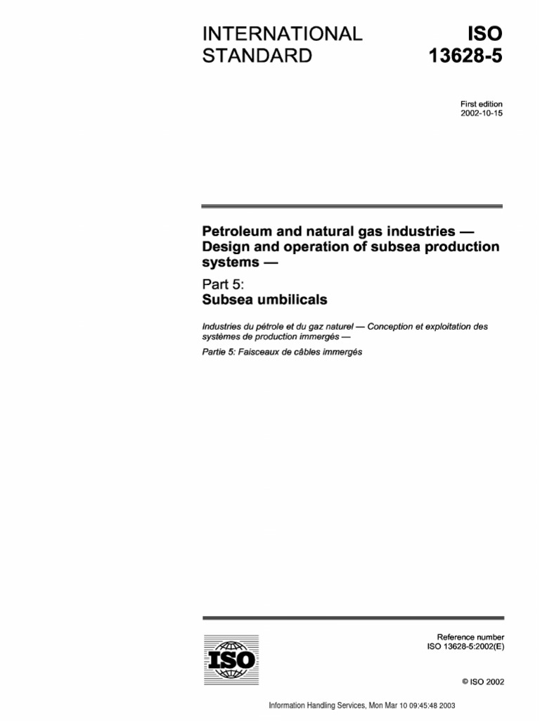 Iso 13628 5 | PDF