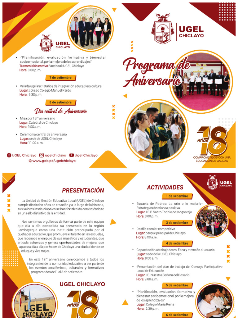 Programa de Aniversario | PDF