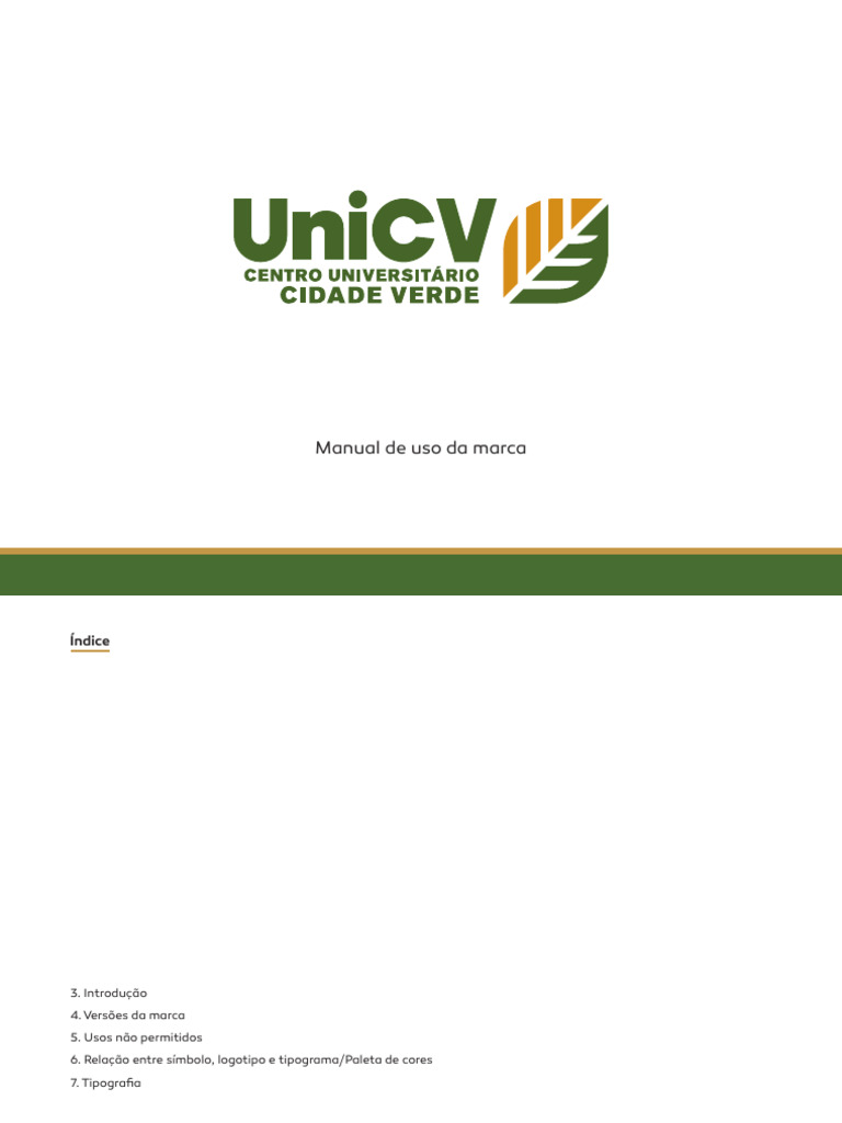 Manual Da Marca UniCV | PDF