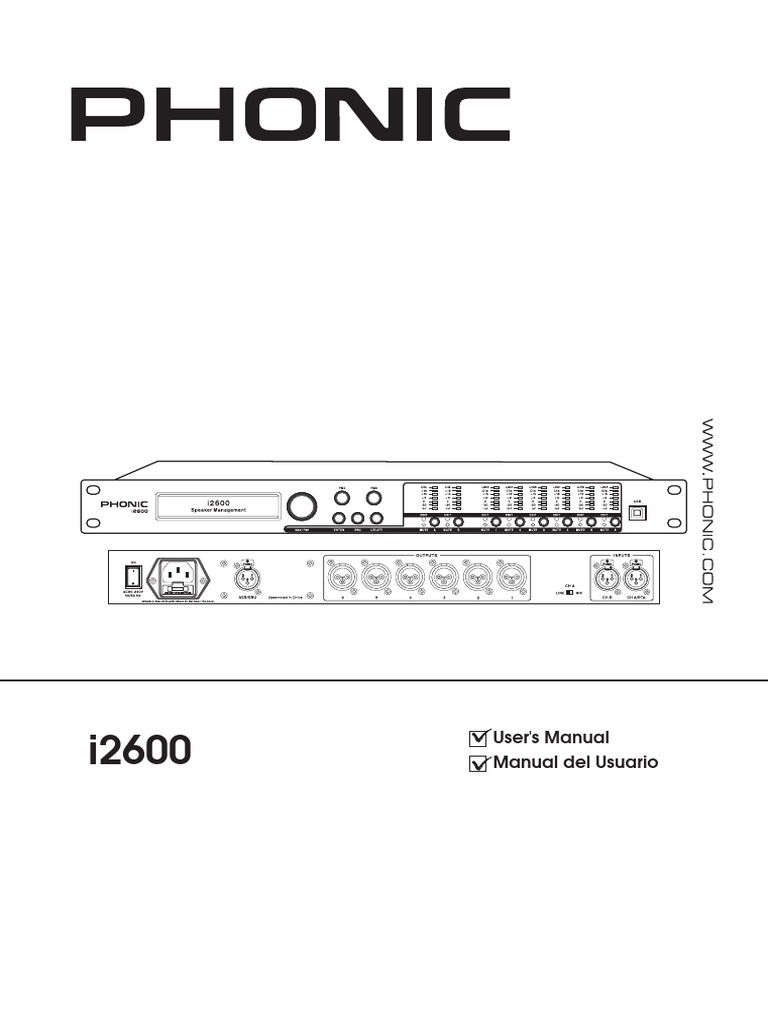 i2600 Speaker Management System Manual | PDF