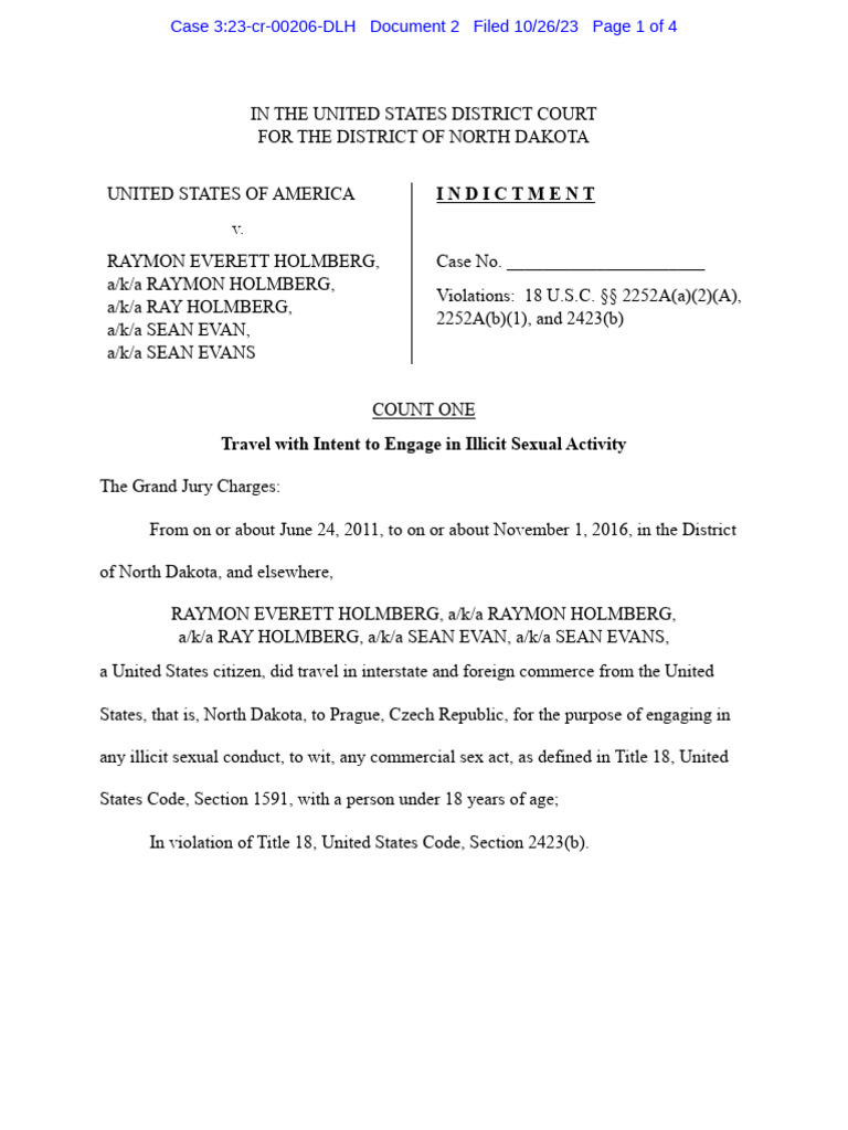 Holmberg Indictment | Download Free PDF | Indictment | Grand Jury