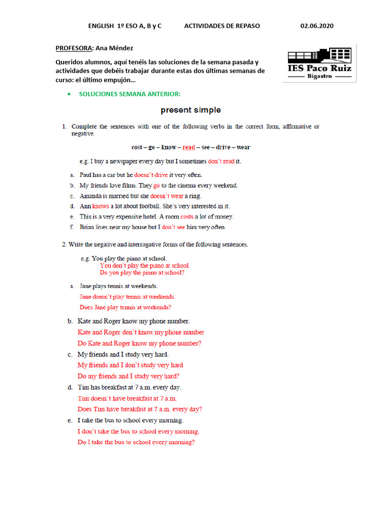 Sing-Plural Nouns | PDF