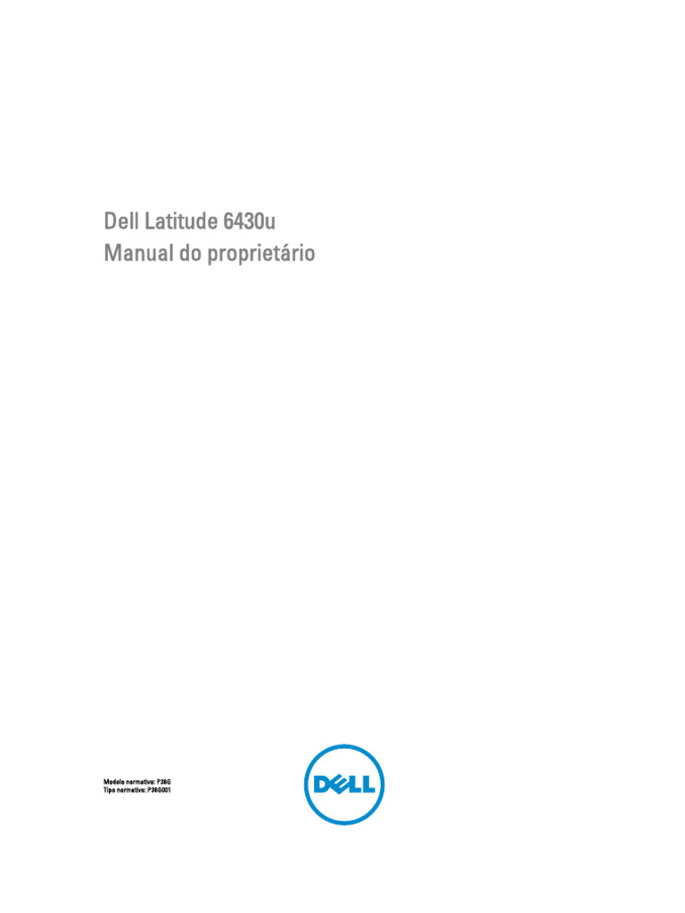Manual Dell Latitude 6430u | PDF | Inicialização (informática) | Rede ...